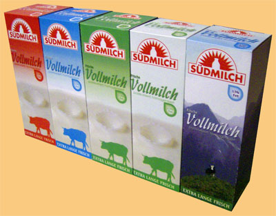 Grafik & Design - Milch-Verpackungen
